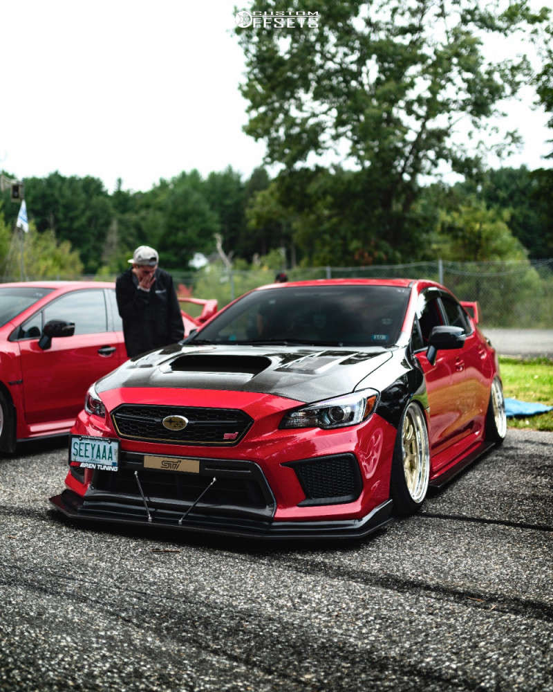 2019 Subaru WRX STI with 19x10 24 SSR Professor Ms3 and 245/35R19 Toyo ...