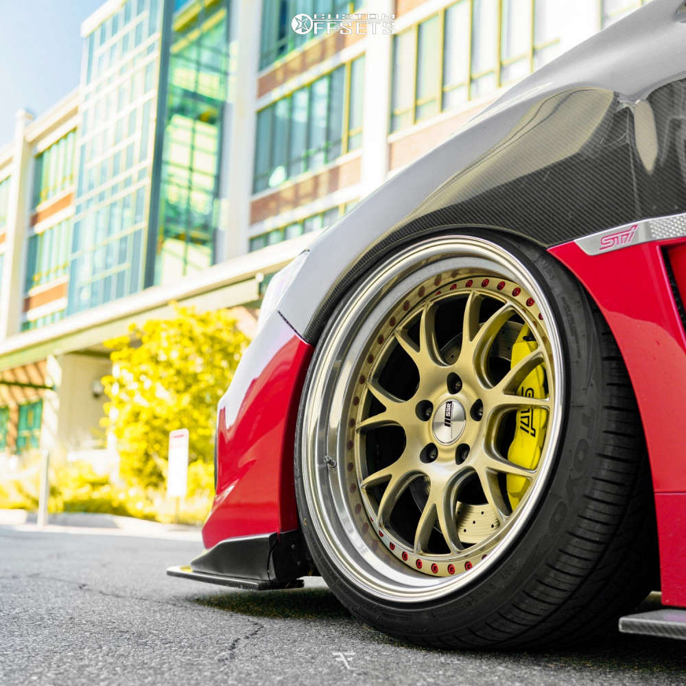 2019 Subaru WRX STI with 19x10 24 SSR Professor Ms3 and 245/35R19 Toyo ...