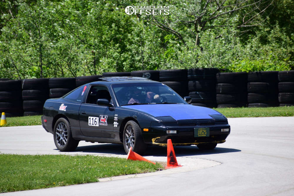 1990 Nissan 240SX with 16x7 38 Vision Cross and 225/50R16 BFGoodrich ...