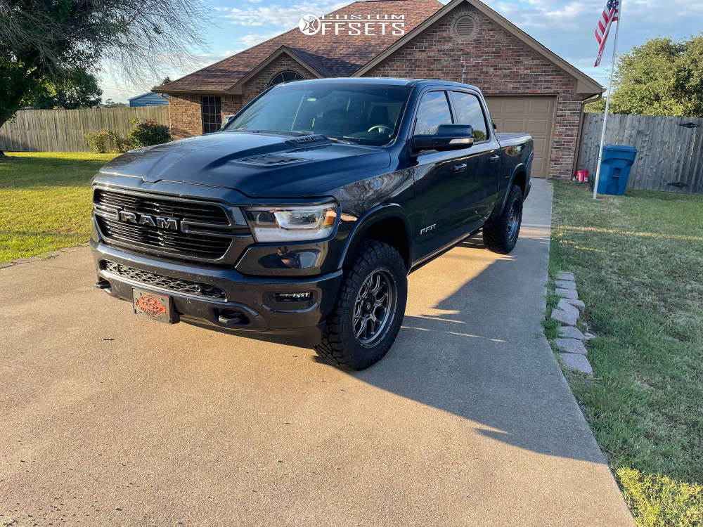 2020 Ram 1500 with 20x9 1 Fuel Tech and 35/11.5R20 Nitto Ridge Grappler ...