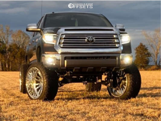 2019 Toyota Tundra with 26x14 -90 American Force Quantum Cc and 37/13 ...