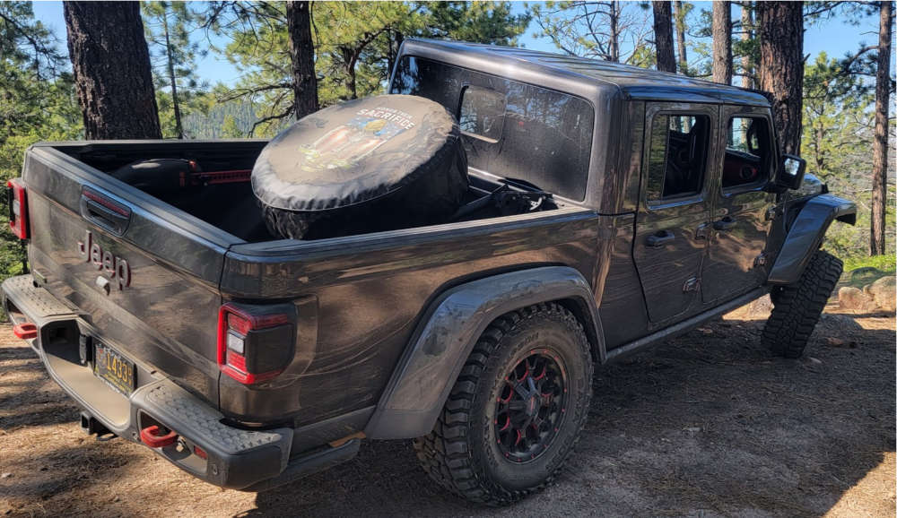 2021 Jeep Gladiator with 17x9 18 Mayhem Warrior and 35/12.5R17 Mickey ...