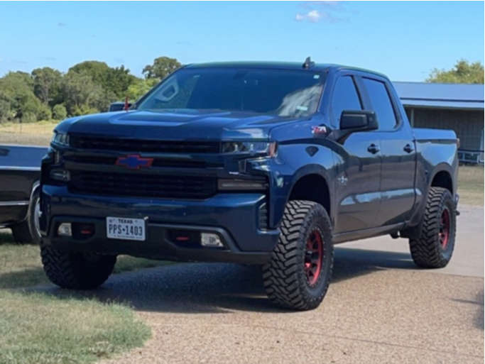 2020 Chevrolet Silverado 1500 with 17x8.5 0 Method Mr305 and 33/12.5R17 ...