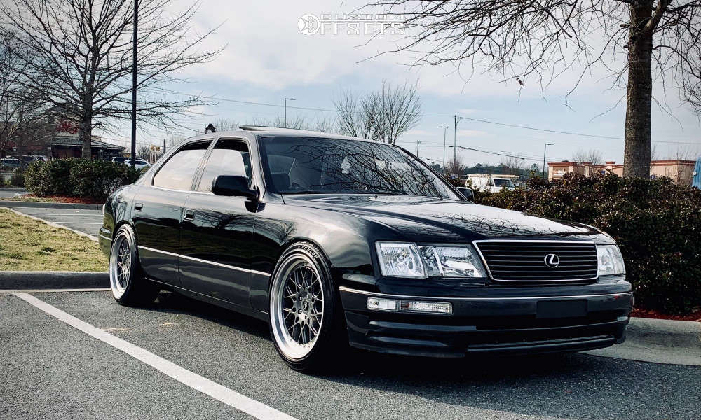 1997 Lexus LS400 with 19x9.5 35 ESR Cs3 and 245/40R19 Dunlop Conquest ...