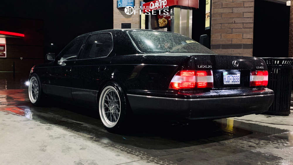 1997 Lexus LS400 with 19x9.5 35 ESR Cs3 and 245/40R19 Dunlop Conquest ...