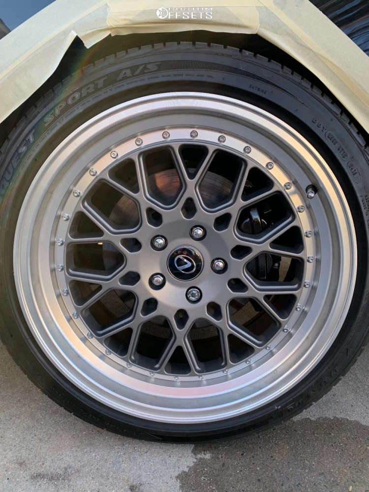 1997 Lexus LS400 with 19x9.5 35 ESR Cs3 and 245/40R19 Dunlop Conquest ...