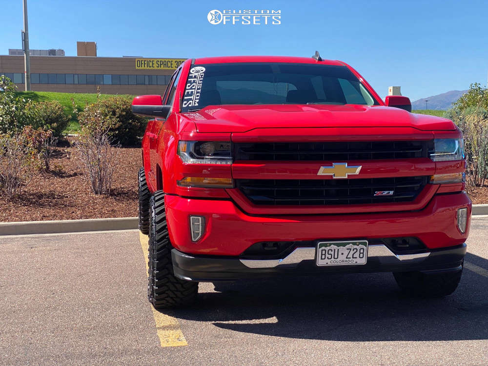 2017 Chevrolet Silverado 1500 with 20x10 -29 Vision 360 and 33/12.5R20 ...