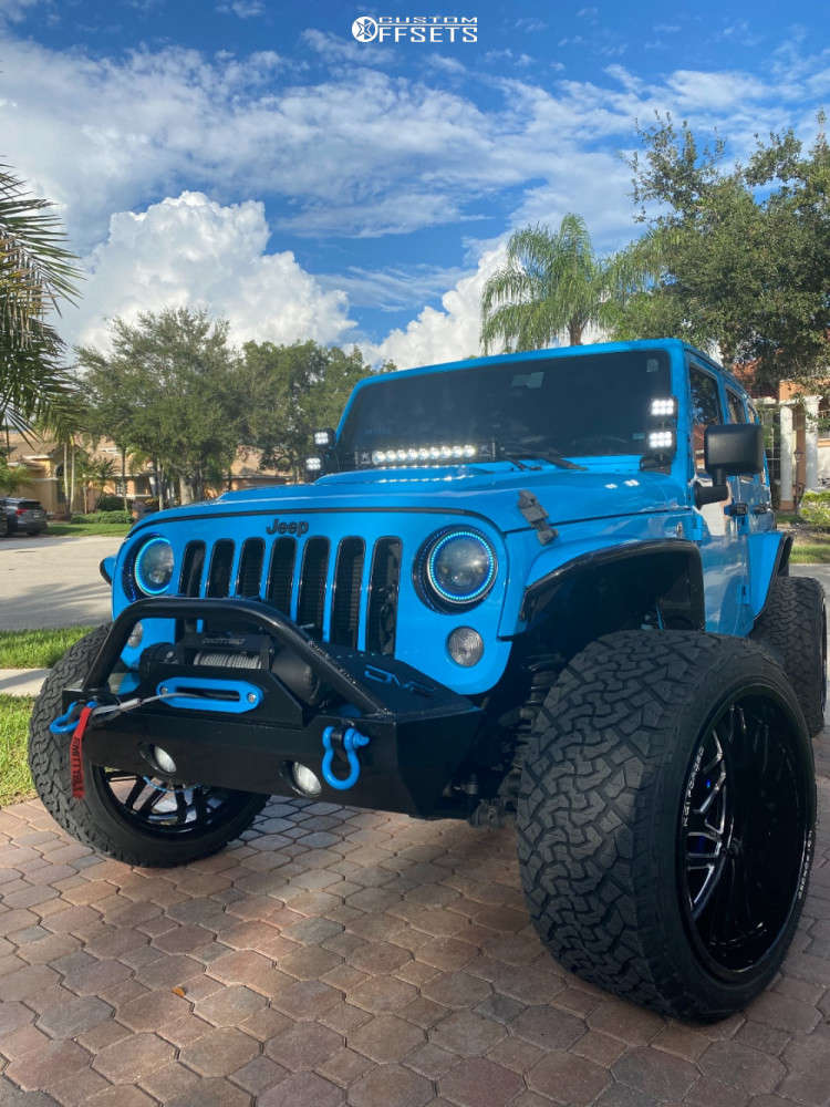 2018 Jeep Wrangler JK with 24x14 -76 KG1 Forged Yaz and 35/13.5R24 ...