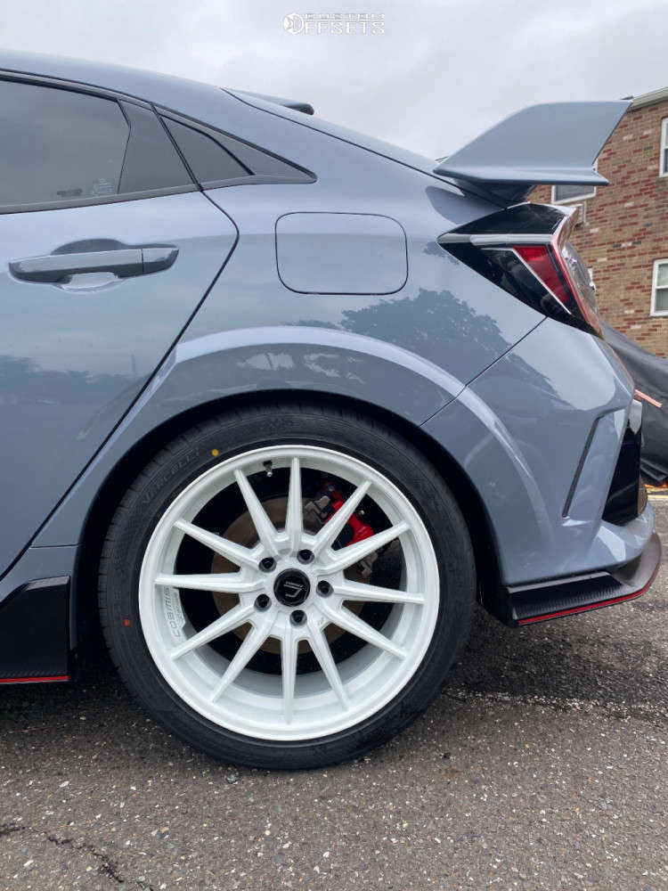2021 Honda Civic with 19x8.5 35 Cosmis Racing R1 and 245/40R19 Vercelli ...