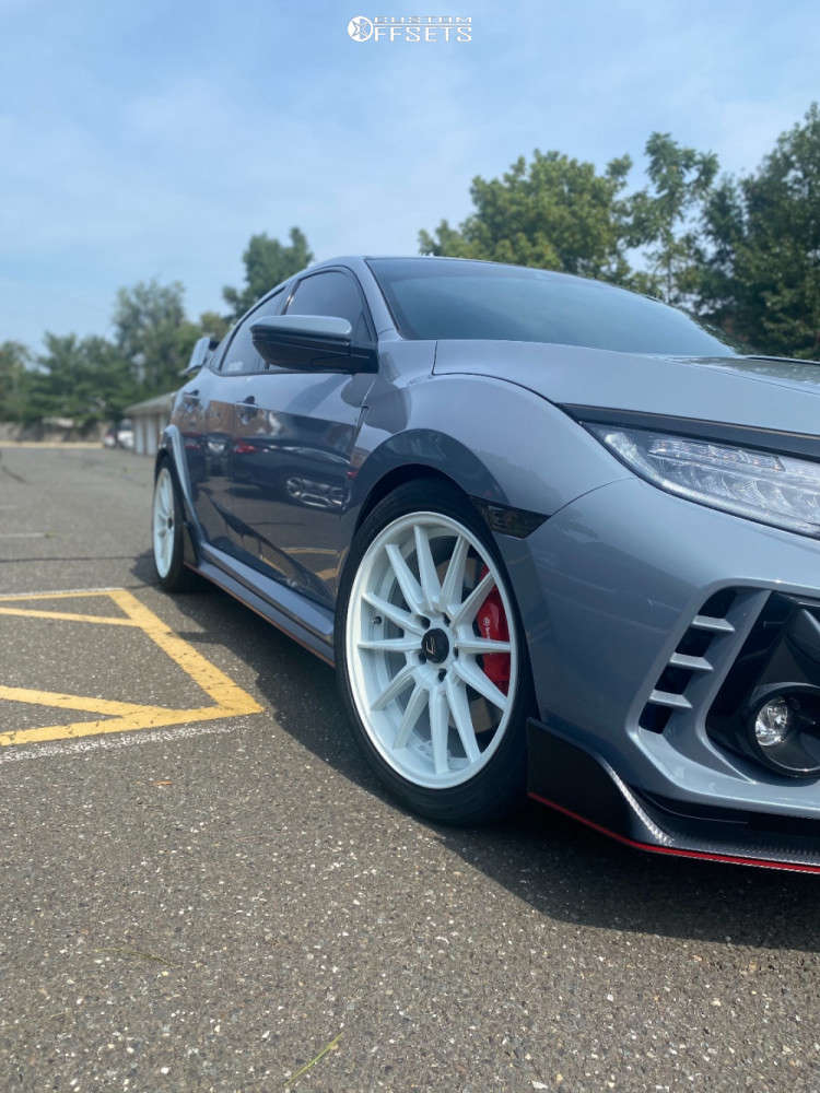 2021 Honda Civic with 19x8.5 35 Cosmis Racing R1 and 245/40R19 Vercelli ...