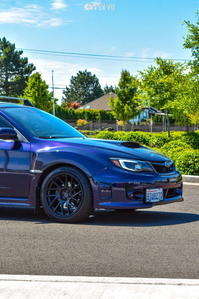 2014 Subaru WRX Nearly Flush Stock | Custom Offsets