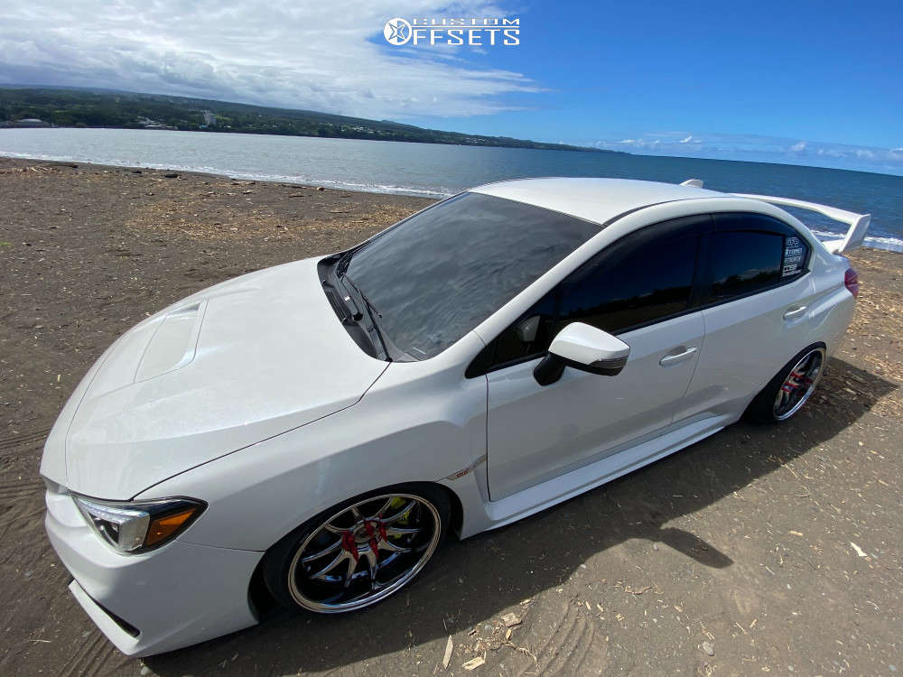 2018 Subaru WRX STI with 18x10.5 15 Aodhan Ds02 and 225/40R18 Velozza ...