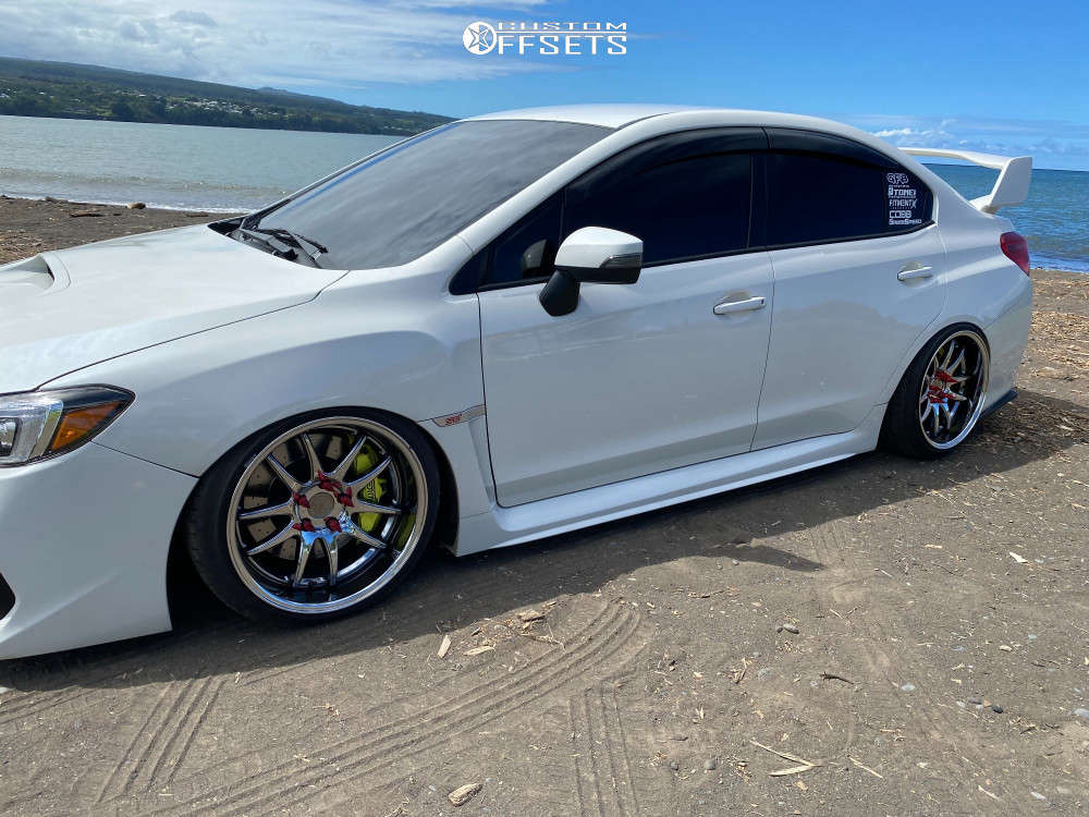 2018 Subaru WRX STI with 18x10.5 15 Aodhan Ds02 and 225/40R18 Velozza ...