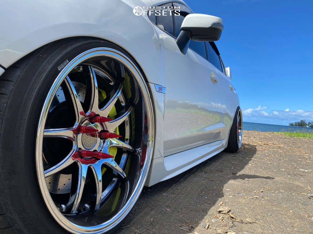 2018 Subaru WRX STI with 18x10.5 15 Aodhan Ds02 and 225/40R18 Velozza ...