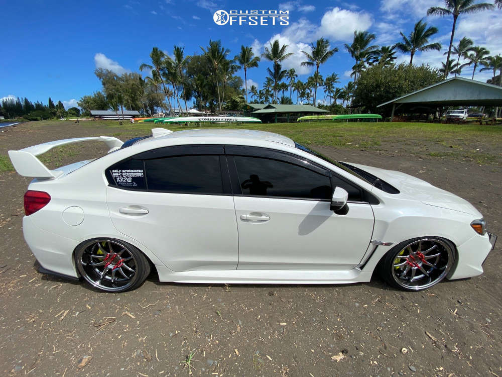 2018 Subaru WRX STI with 18x10.5 15 Aodhan Ds02 and 225/40R18 Velozza ...