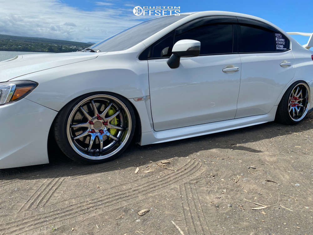 2018 Subaru WRX STI with 18x10.5 15 Aodhan Ds02 and 225/40R18 Velozza ...