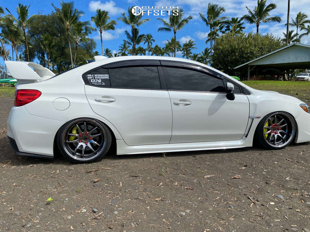 2018 Subaru WRX STI with 18x10.5 15 Aodhan Ds02 and 225/40R18 Velozza ...