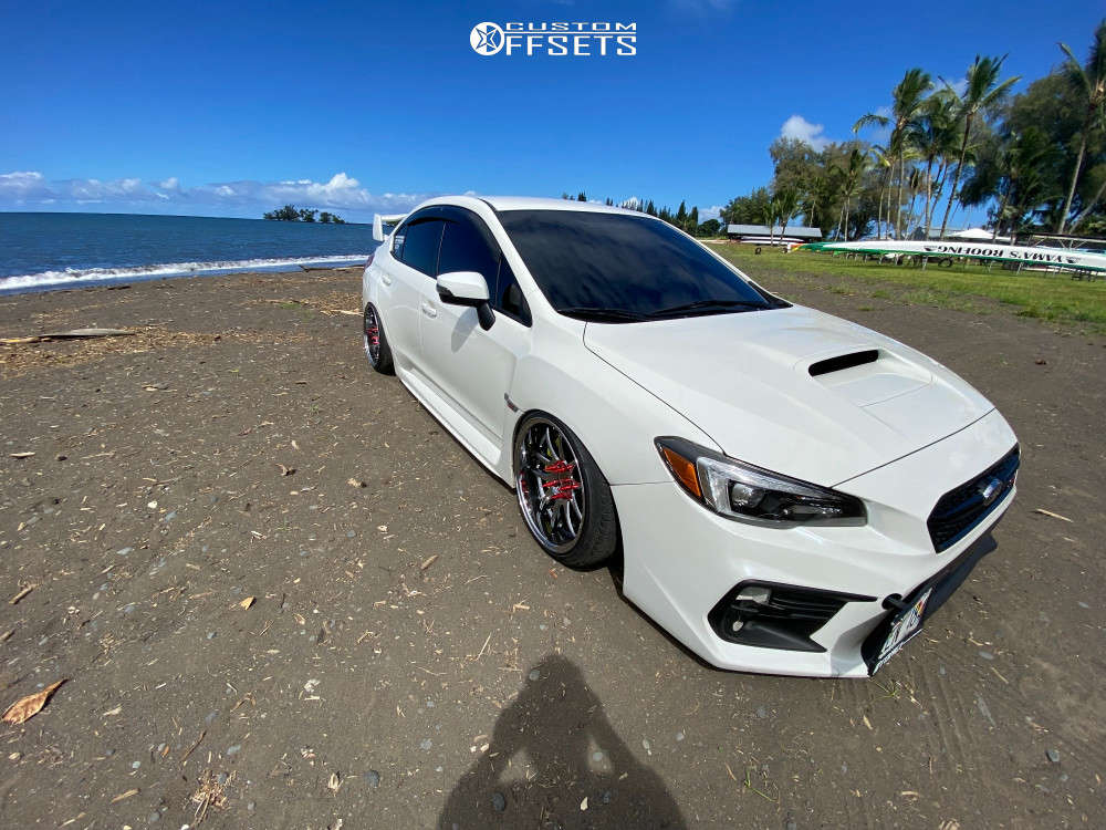 2018 Subaru WRX STI with 18x10.5 15 Aodhan Ds02 and 225/40R18 Velozza ...