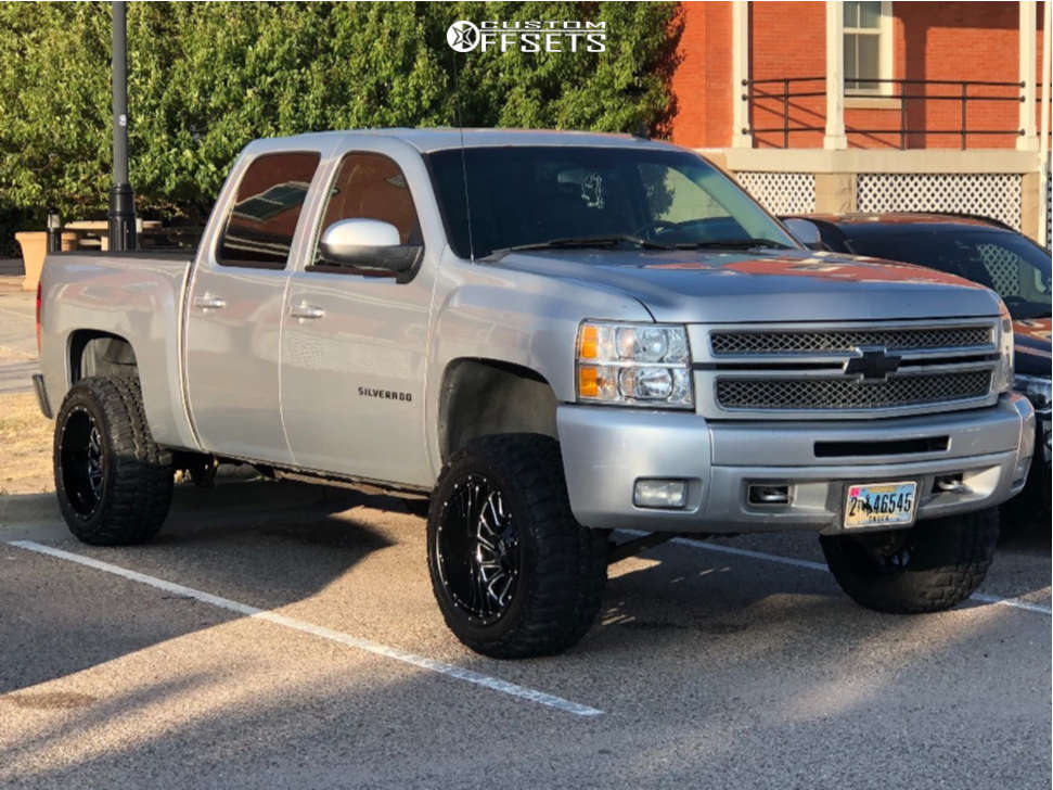 2012 Chevrolet Silverado 1500 with 20x12 -51 Hardrock Overdrive H708 ...