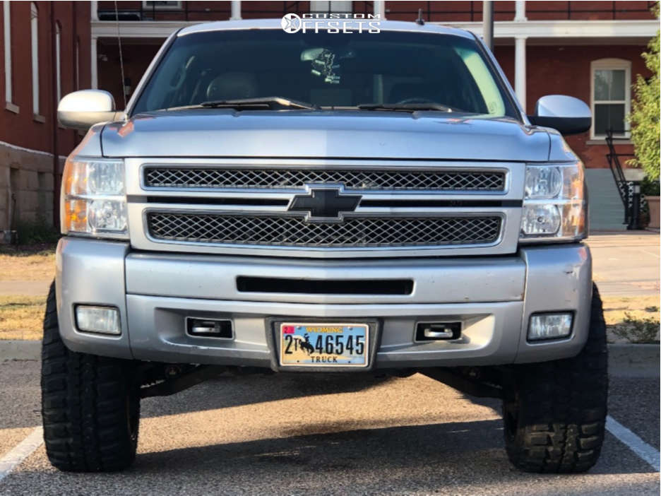 2012 Chevrolet Silverado 1500 with 20x12 -51 Hardrock Overdrive H708 ...