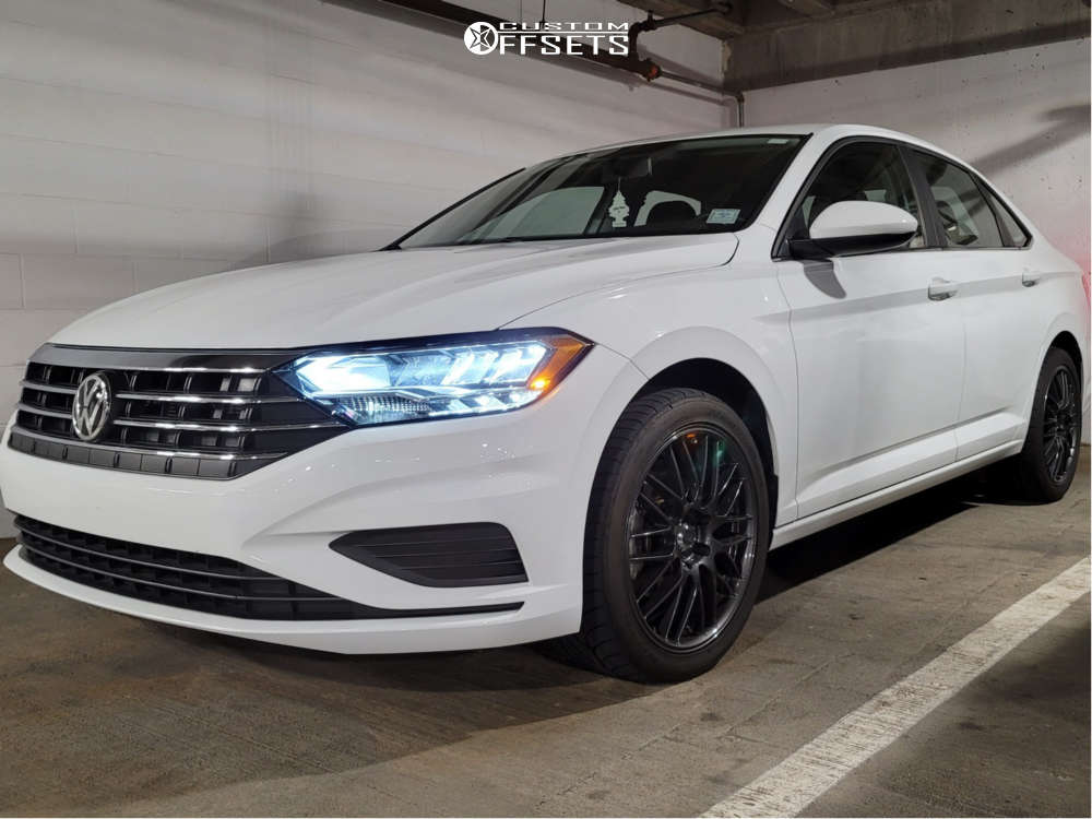 2019 Volkswagen Jetta with 18x8 45 Enkei Ekm3 and 245/40R18 Nitto Neo ...