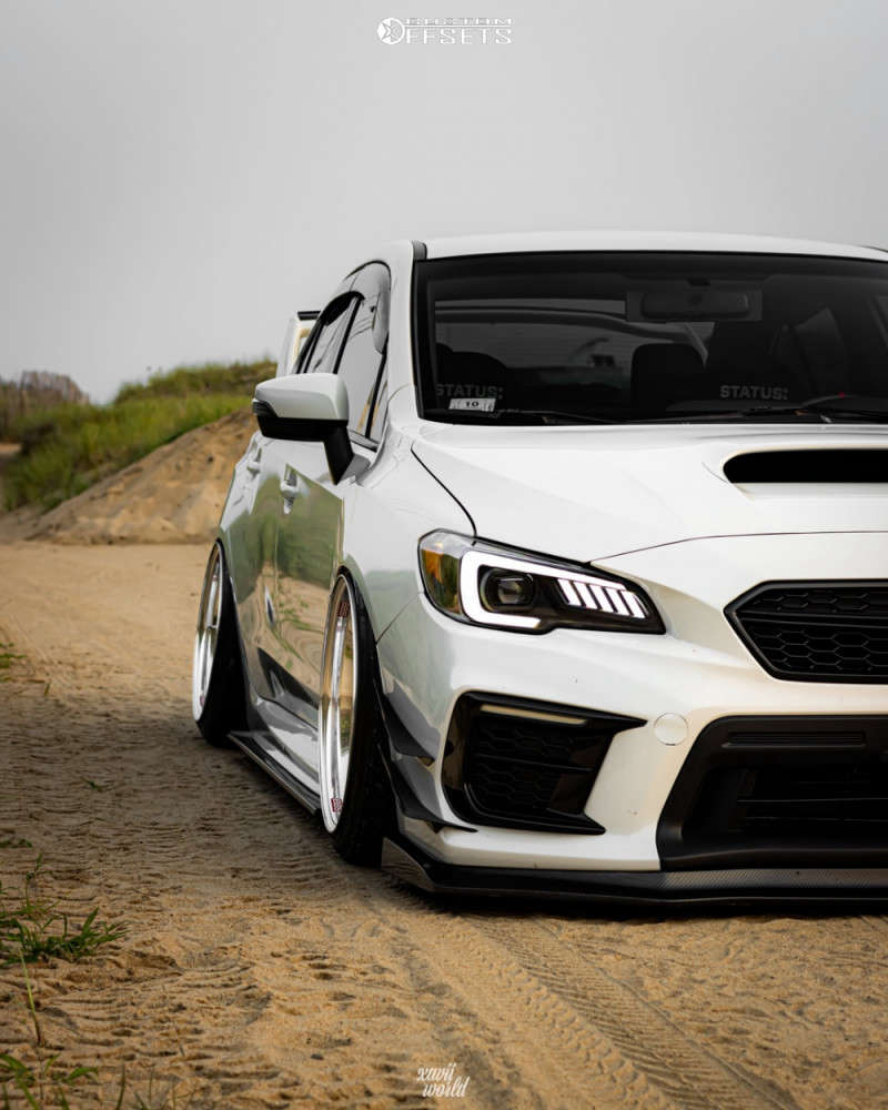 2017 Subaru WRX STI with 18x10 18 BBS Lm and 225/40R18 Federal SS595 ...