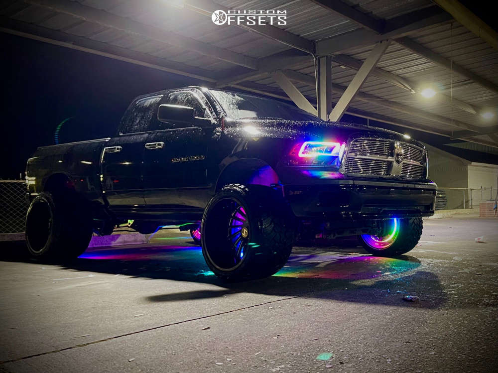 2012 Ram 1500 with 24x14 -81 ARKON OFF-ROAD Caesar and 35/13.5R24 AMP ...