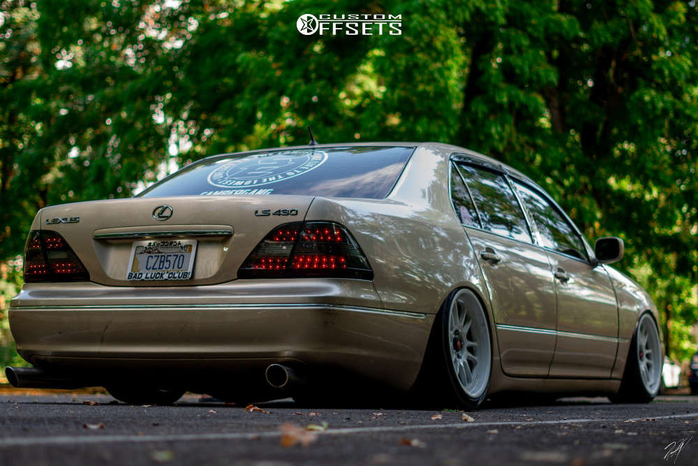 2002 Lexus LS430 with 18x9.5 30 Aodhan Ah07 and 225/40R18 Prinx Hirace ...