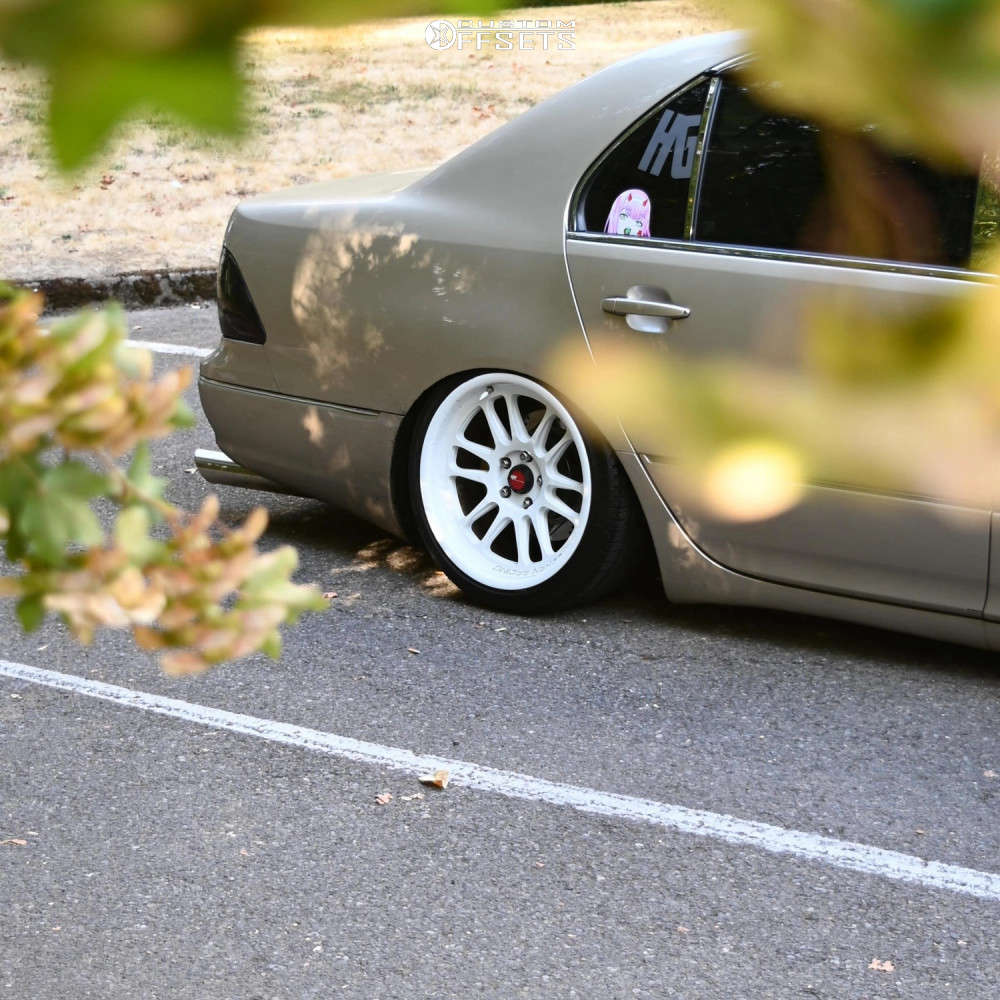 2002 Lexus LS430 with 18x9.5 30 Aodhan Ah07 and 225/40R18 Prinx Hirace ...