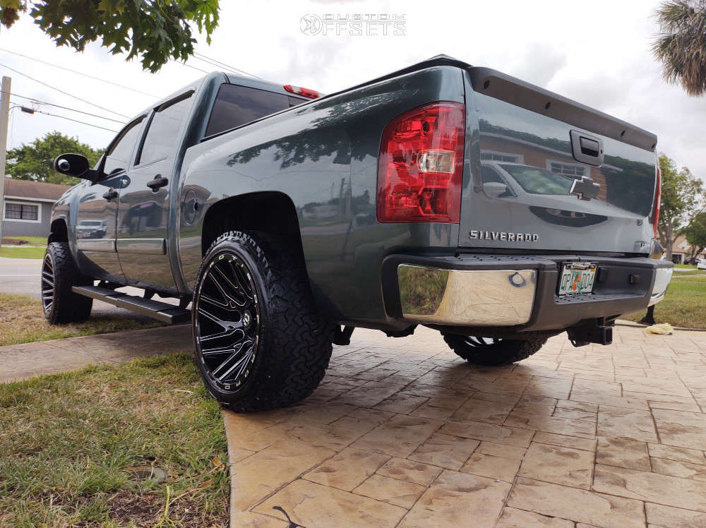 2008 Chevrolet Silverado 1500 with 22x12 -44 TIS 544BM and 33/12.5R22 ...