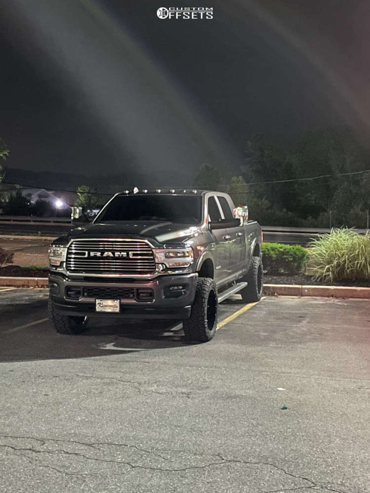 2021 Ram 2500 with 22x10.5 -25 BMF Roulette and 295/50R22 Nitto Ridge ...