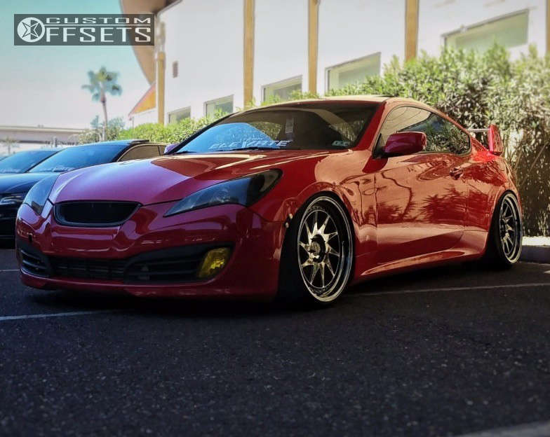 2010 Hyundai Genesis Coupe with 20x9.5 12 Zedd Slt and 225/30R20 Lexani ...