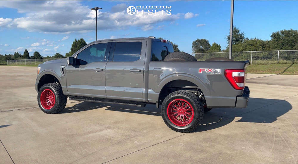 2021 Ford F-150 with 20x10 -25 Vision Riot and 305/55R20 Venom Power ...
