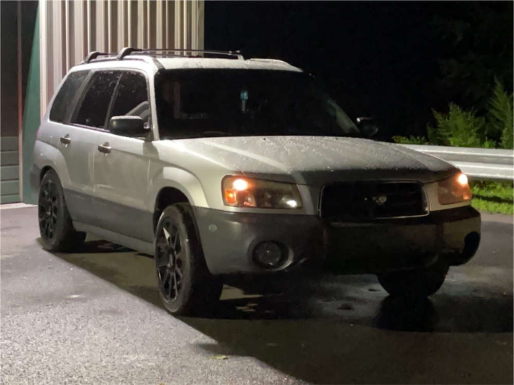 2005 Subaru Forester with 18x8.5 35 Rotiform Cvt and 245/35R18 Velozza ...