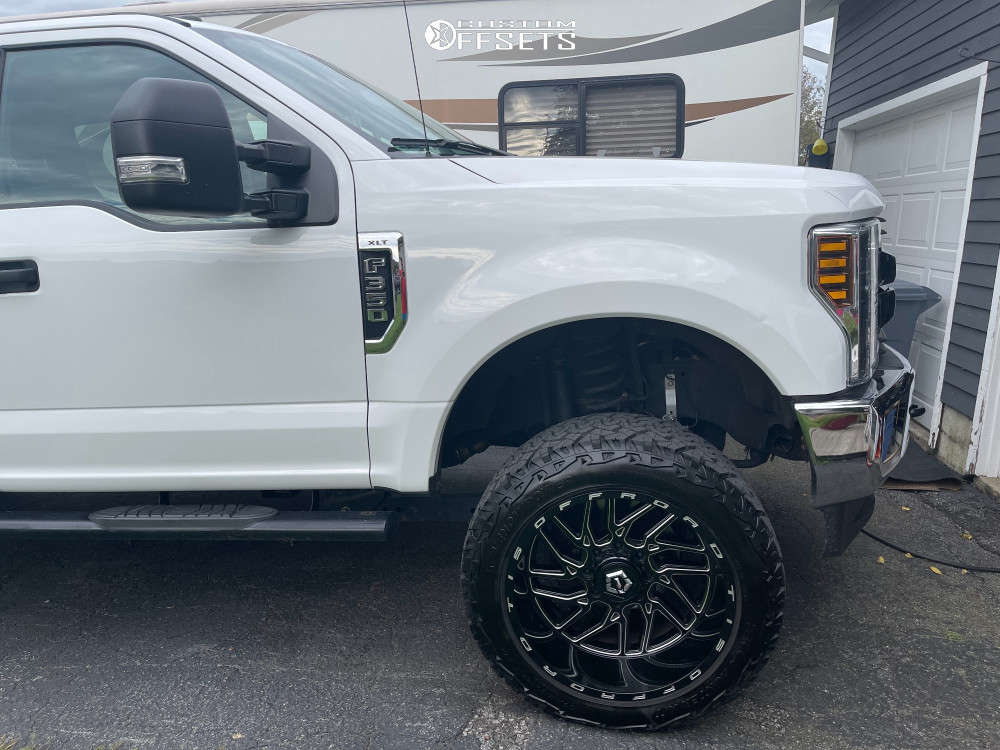2018 Ford F-350 Super Duty with 22x12 -44 TIS Forged 544bm and 35/12 ...