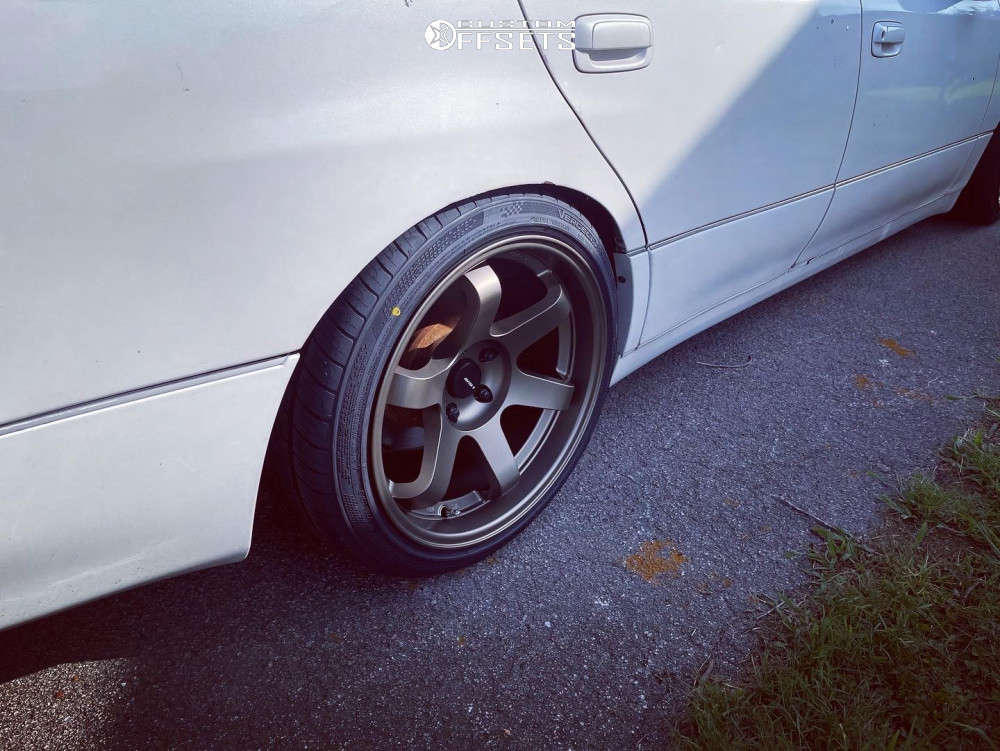 2001 Lexus GS430 with 18x9.5 18 AVID1 AV6 and 235/40R18 Vercelli Strada ...