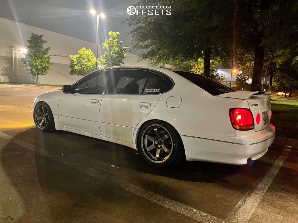 2001 Lexus GS430 with 18x9.5 18 AVID1 AV6 and 235/40R18 Vercelli Strada ...