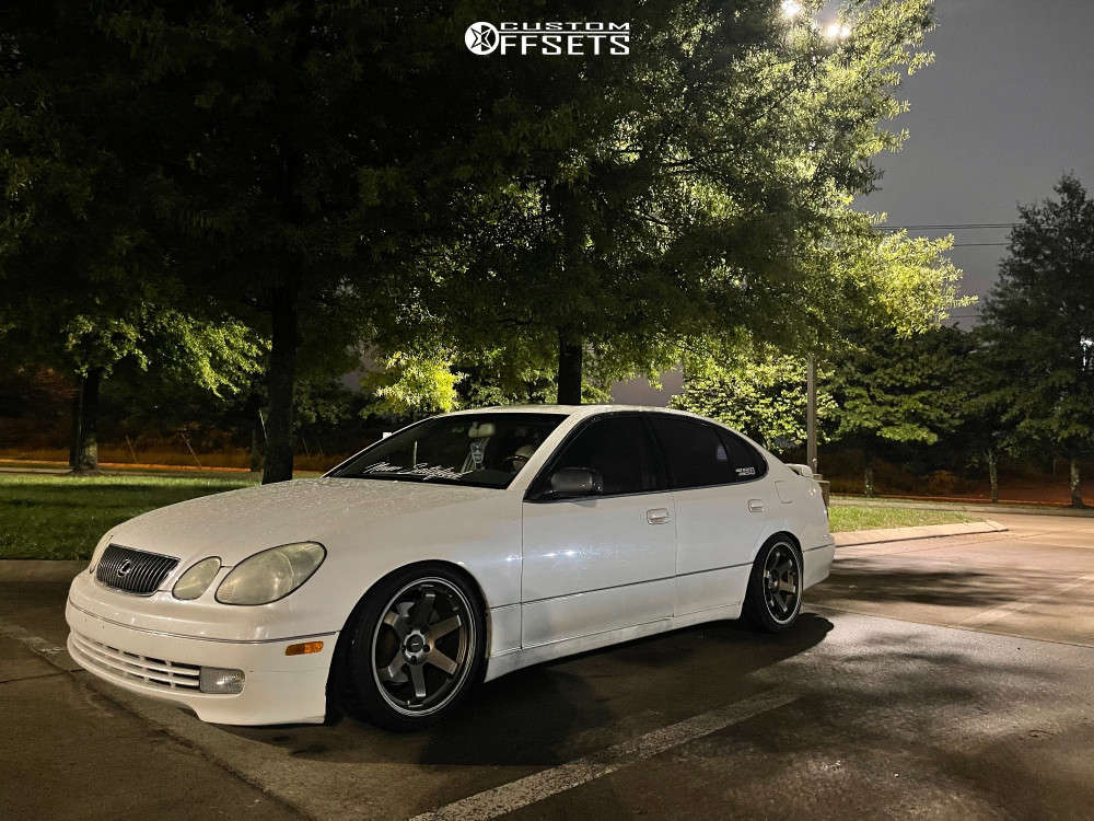 2001 Lexus GS430 with 18x9.5 18 AVID1 AV6 and 235/40R18 Vercelli Strada ...