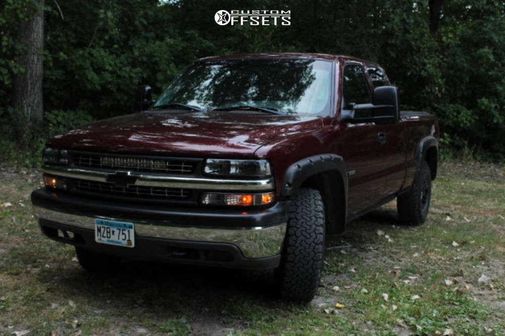 2001 Chevrolet Silverado 1500 with 17x10 -6 MB Wheels Tko and 32/10 ...