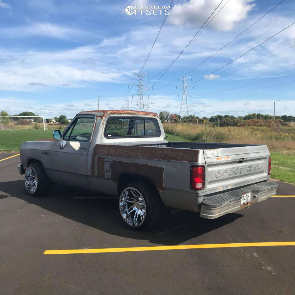 1991 Dodge D150 with 20x12 -51 ARKON OFF-ROAD DaVinci and 255/35R20 ...