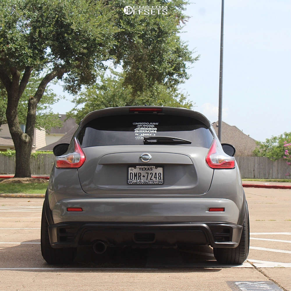 2014 Nissan Juke with 19x9.5 25 Work Cr Kai and 235/35R19 Venom Power ...