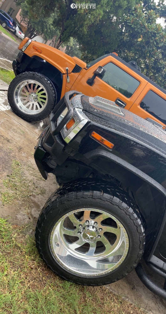 2006 HUMMER H2 with 22x12 -40 American Force Blade Ss8 and 37/13.5R22 ...
