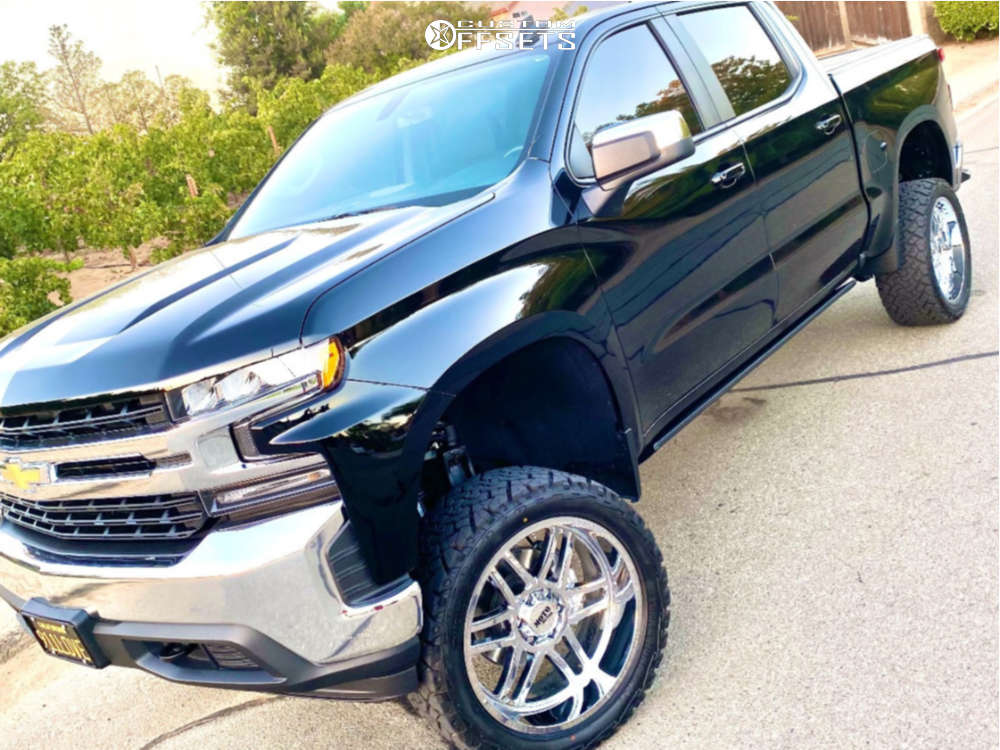 2020 Chevrolet Silverado 1500 with 22x10 -18 Moto Metal Mo992 and 33/12 ...