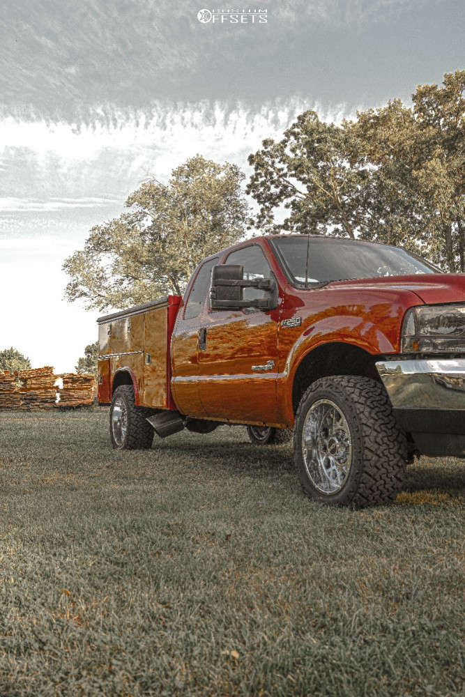 2000 Ford F-250 Super Duty Wheel Offset Aggressive > 1" Outside Fender ...