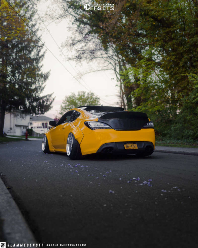 2010 Hyundai Genesis Coupe with 19x12 -25 GMR and 295/30R19 Nitto ...