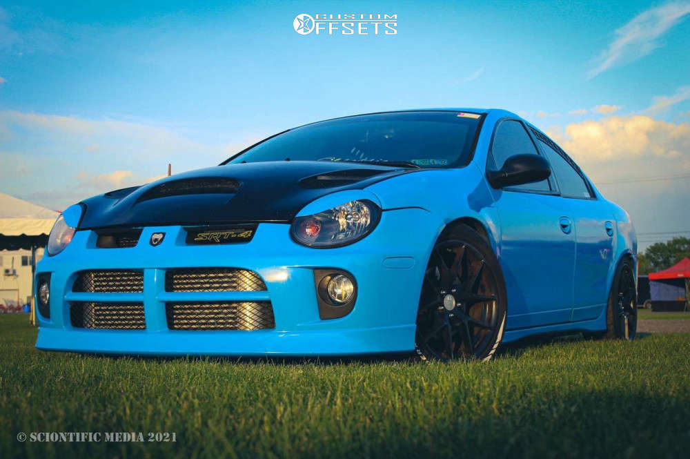 2003 Dodge Neon with 17x8 45 Aodhan Ls007 and 215/45R17 Federal SS595 and Coilovers | Custom Offsets