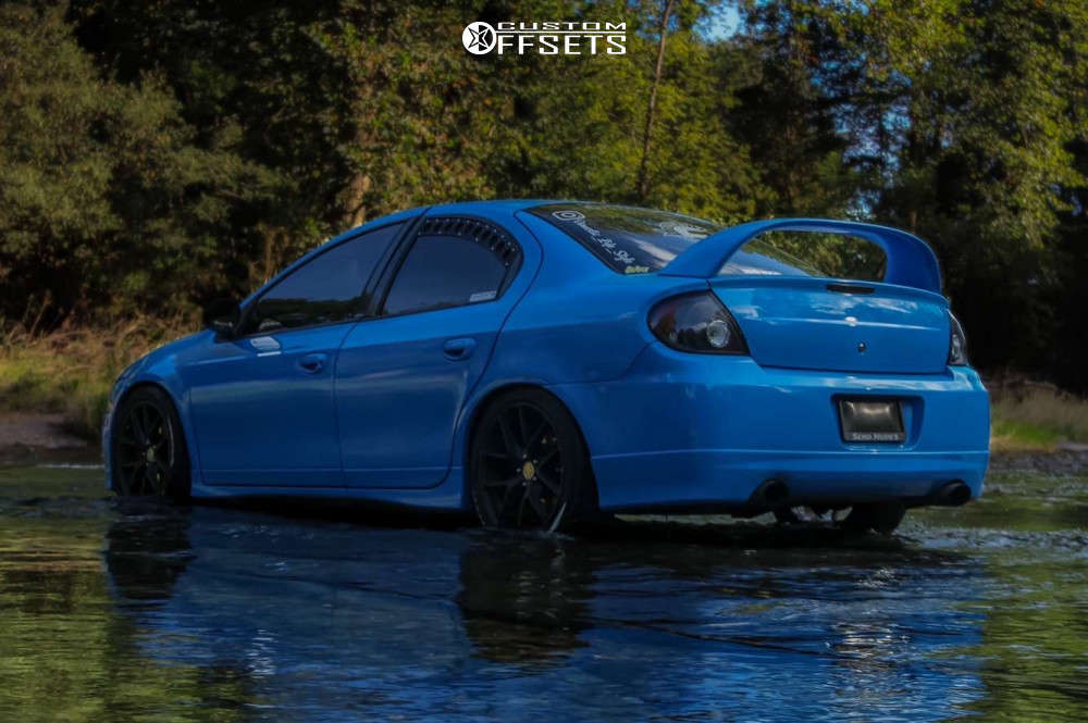2003 Dodge Neon with 17x8 45 Aodhan Ls007 and 215/45R17 Federal SS595 ...