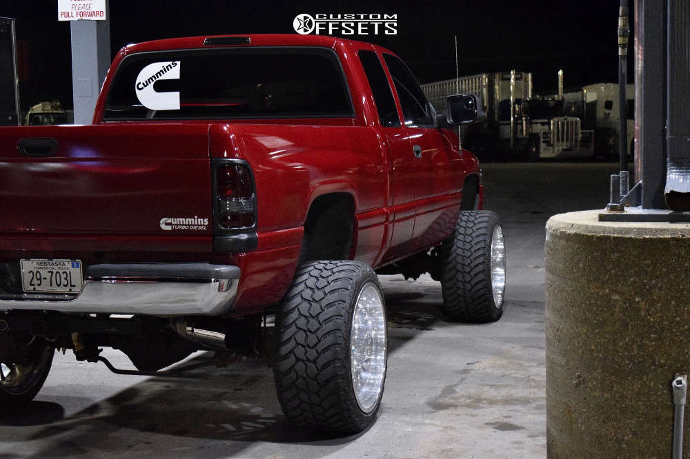2002 Dodge Ram 2500 with 24x14 -74 Hostile Forged Super Beast and 35/13 ...