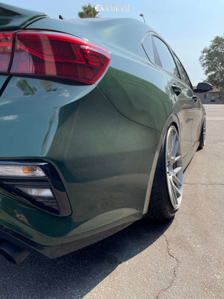 2020 Kia Forte with 18x9.5 35 Anovia Elder and 215/40R18 Nitto Neo Gen ...