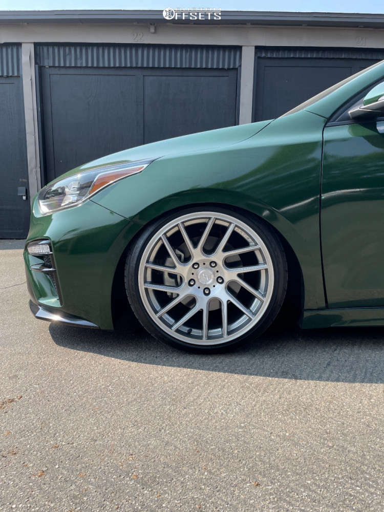 2020 Kia Forte with 18x9.5 35 Anovia Elder and 215/40R18 Nitto Neo Gen ...